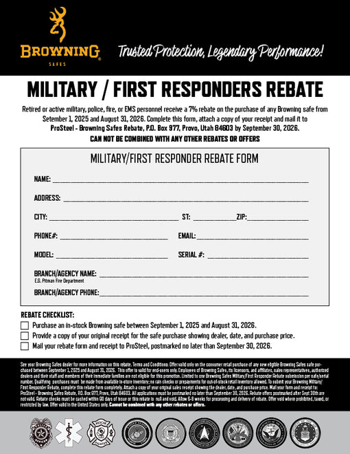 Military First Responder – Browning Safes
